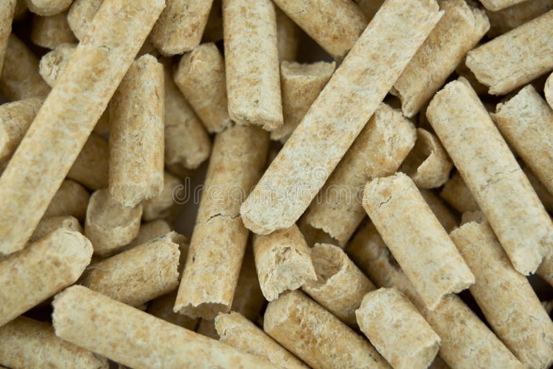 Wood Pellets in macro stock photo. Image of firewood - 155940898