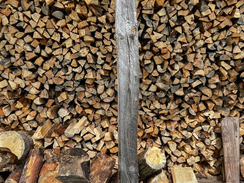 Wood in Pieces As an Alternative Fuel Stock Image - Image of lumber ...