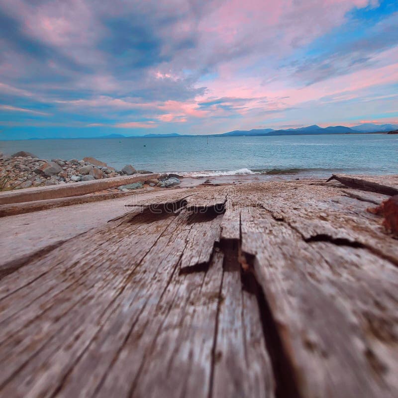 Wood pier wales stock photo. Image of pier, ocean, coast - 257314792