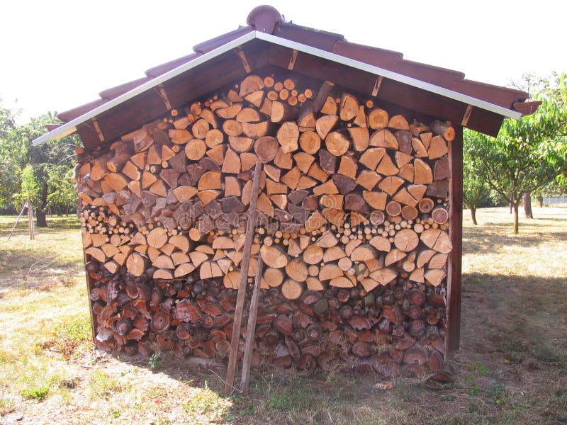 Wood pile cottage stock image. Image of fire, wood, trees - 14299