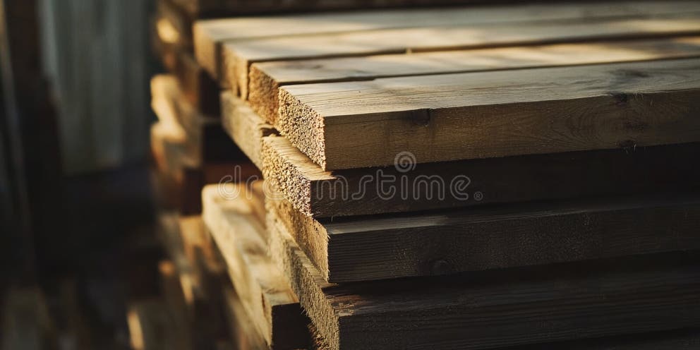 Wood Pile on Table stock image. Image of interior, style - 378339537