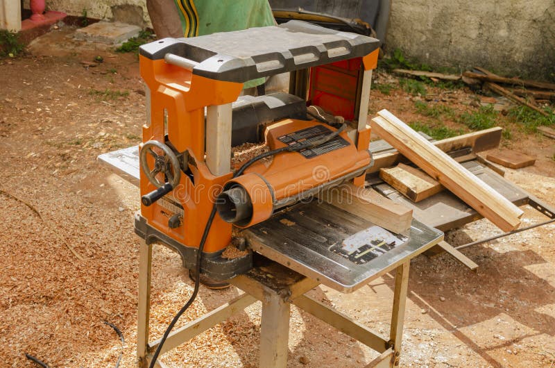 Wood Plane and Exit at Opposite End Stock Image - Image of industry ...