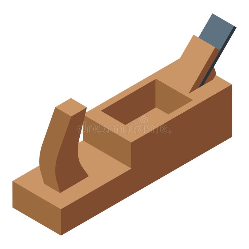 Wood Plane Tool for Carpentry and Woodworking Projects Stock Vector ...