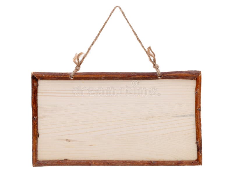 Wood Plank Banner with Rope Stock Image - Image of grunge, nature: 65329435