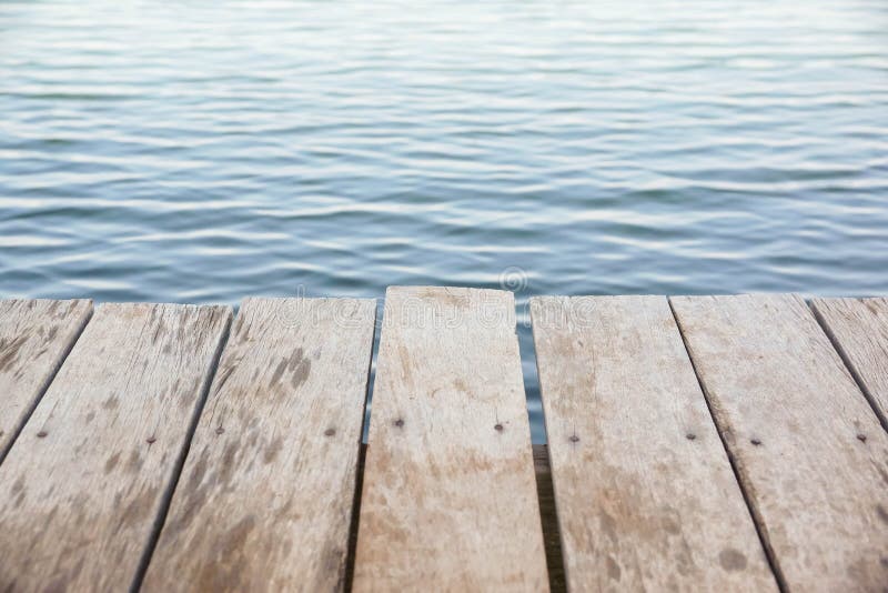 Wood plank floor on water stock image. Image of vintage - 88005589