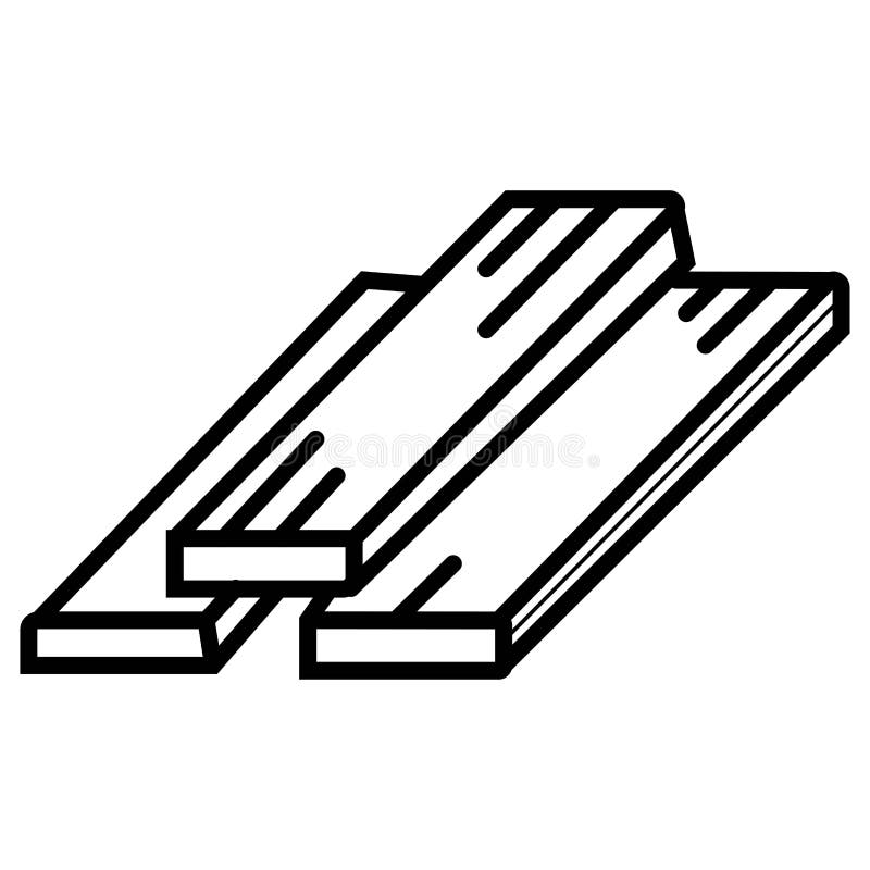 Wood Plank Icon stock illustration. Illustration of timber - 134903287