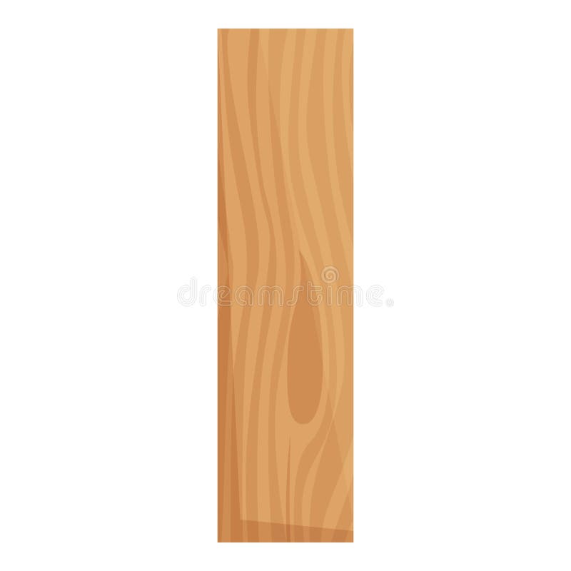Wood Plank Showing Natural Grain Pattern for Carpentry Stock Vector ...