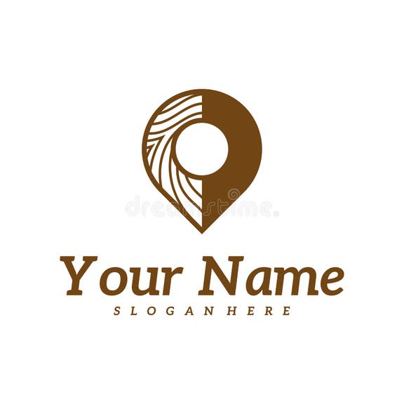 Wood Point Logo Design Template. Creative Wood Logo Vector Illustration ...