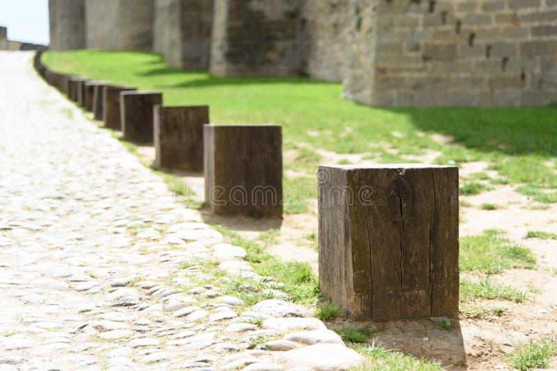 Wood pole stock image. Image of decoration, road, grass - 75793835