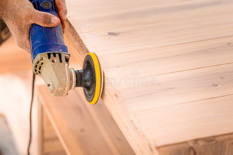 Wood Polishing Tools Stock Image Image Of Grind Sandpaper 214267929