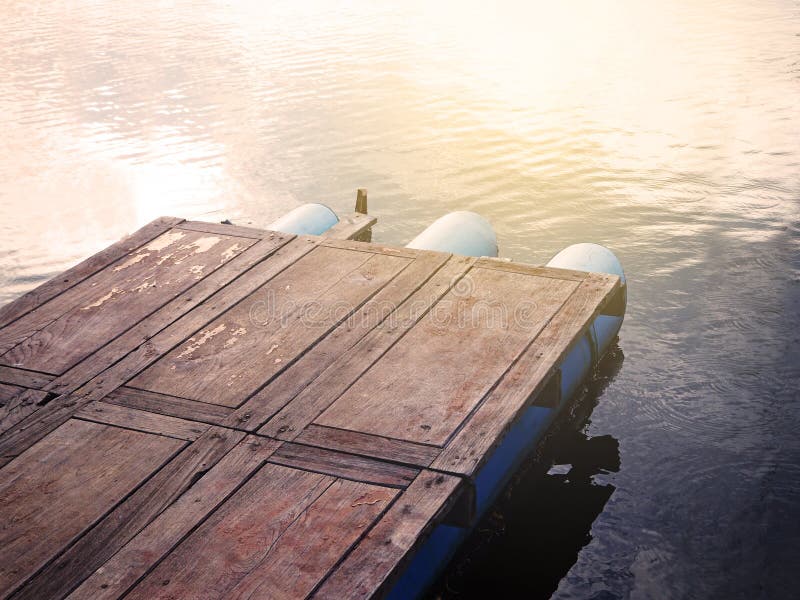 Wood pontoon stock image. Image of plank, wood, pier - 97745879