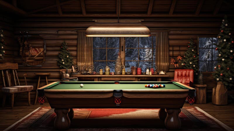 Wood pool table background stock illustration. Illustration of ambiance ...