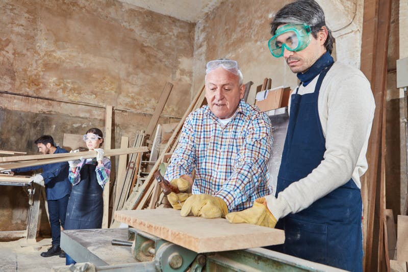 Wood Processing Apprenticeship Stock Photo - Image of artisan, tool ...