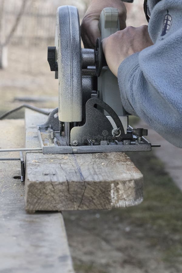 Wood Processing with Different Tools. Stock Photo - Image of process ...