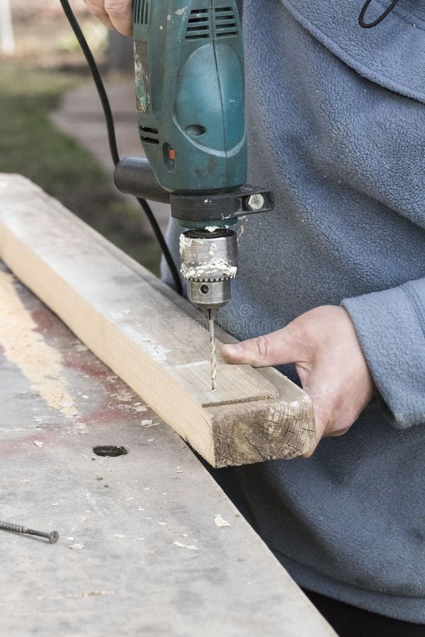 Wood Processing with Different Tools. Stock Photo - Image of pruning ...