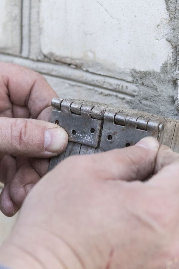 Wood Processing with Different Tools. Stock Image - Image of hand ...