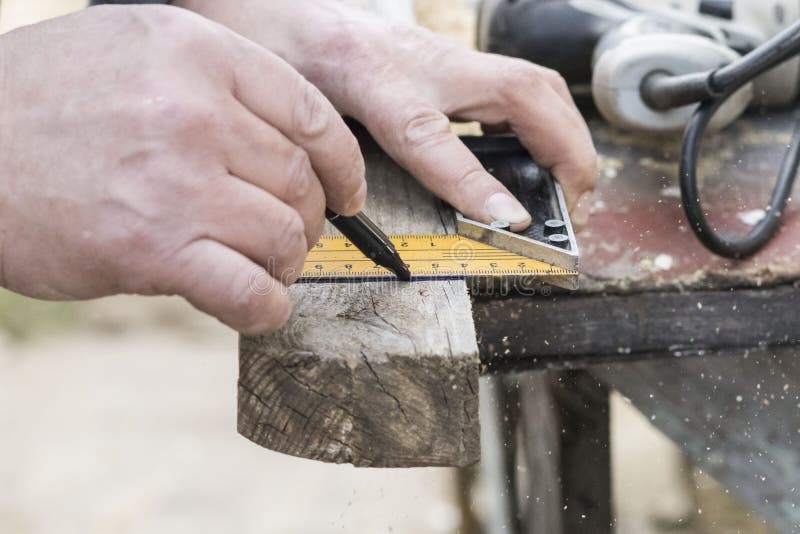 Wood Processing with Different Tools. Stock Photo - Image of industry ...