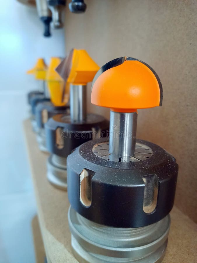 Wood Processing Tools for Cnc, Accutano are on the Shelf Stock Photo ...