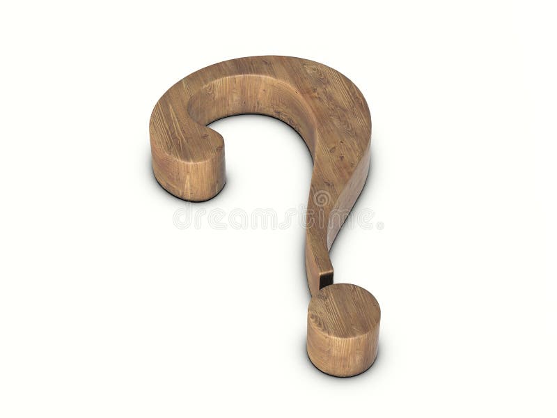 Wood question marks stock illustration. Illustration of banner - 115500045