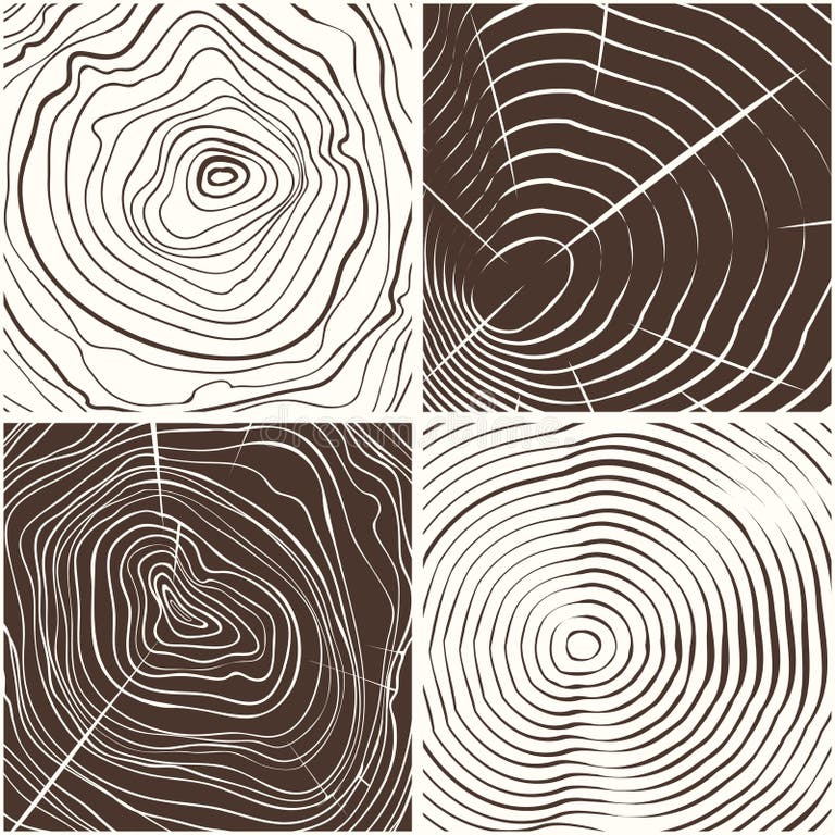 Vector Conceptual Background Tree Rings Stock Illustrations – 609 ...