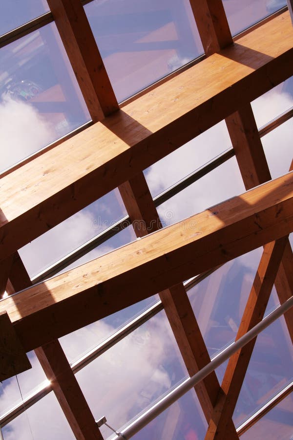 Wood roof stock image. Image of abstract, glass, light - 10651335