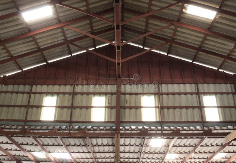 Wood Roof Tile from Inside House Stock Image - Image of inside, view ...