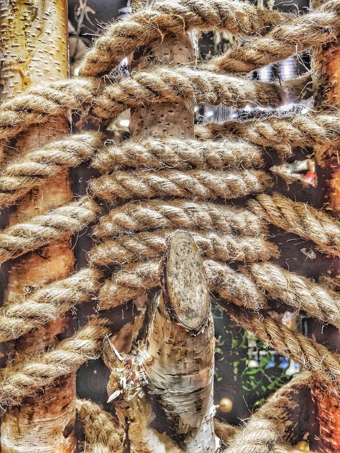Wood and rope stock photo. Image of rope, wood, design - 123081158
