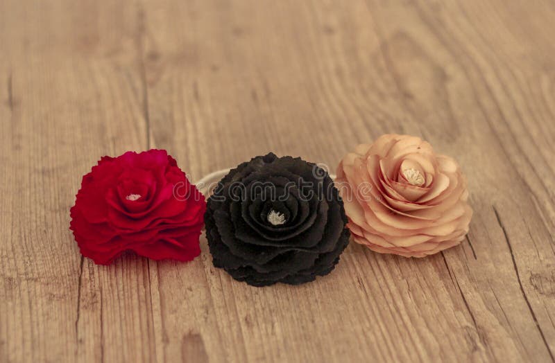 Wood Roses Hand Made To Use with Aromatizer Stock Image - Image of ...