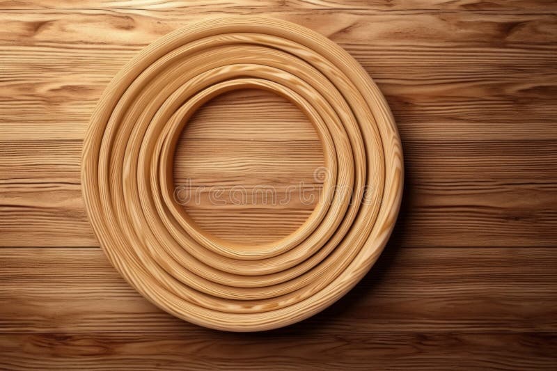 Wood Round Coil Background. Generate Ai Stock Illustration ...