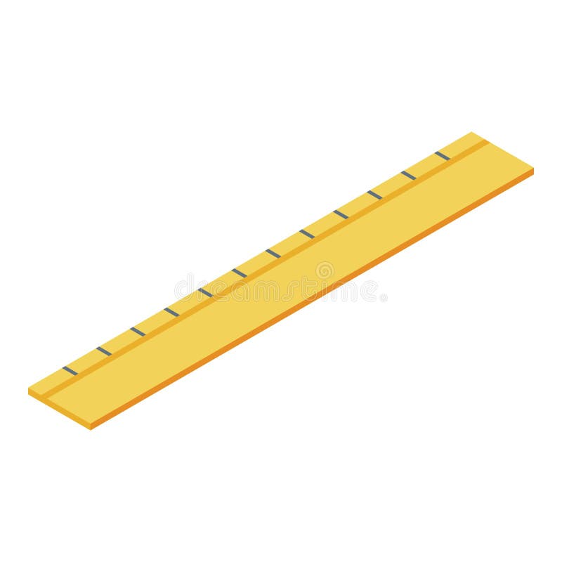 15 Cm Wood Ruler Icon, Realistic Style Stock Vector - Illustration of ...