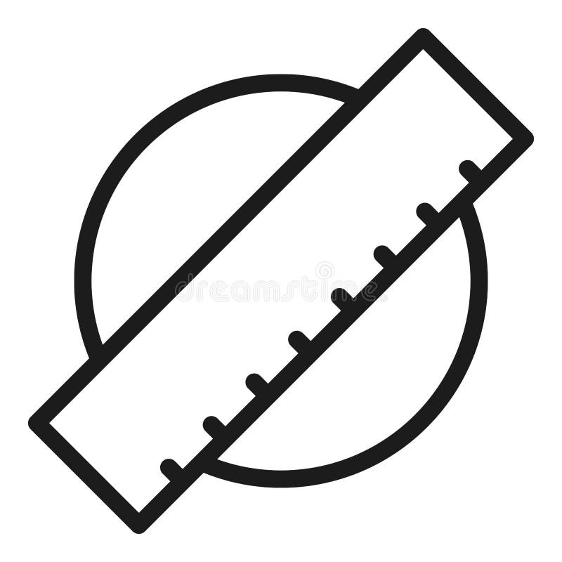 Wood Ruler Icon Outline Vector. Scale Digital Stock Vector ... Wood Ruler Icon Outline Vector. Scale Digital Stock Vector ...