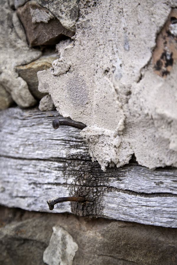 Wood rusty nail stock photo. Image of hardware, brown - 194818178