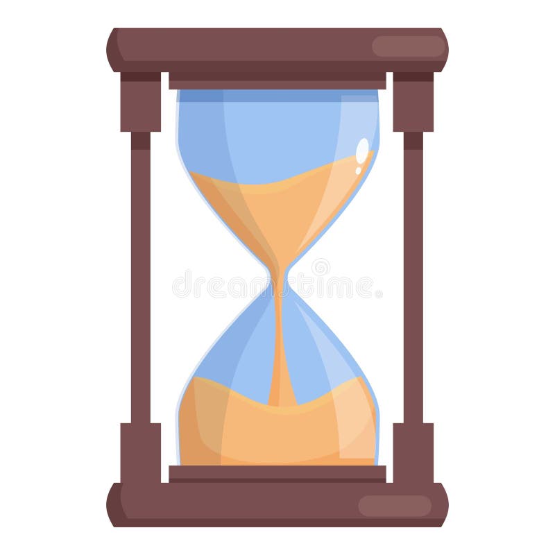 Wood Sand Timer Icon Cartoon Vector Number Digital Stock Vector Illustration Of Countdown