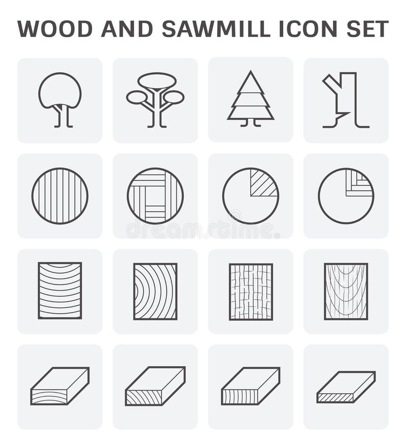 Wood and Timber Texture Symbol Stock Illustration - Illustration of ...