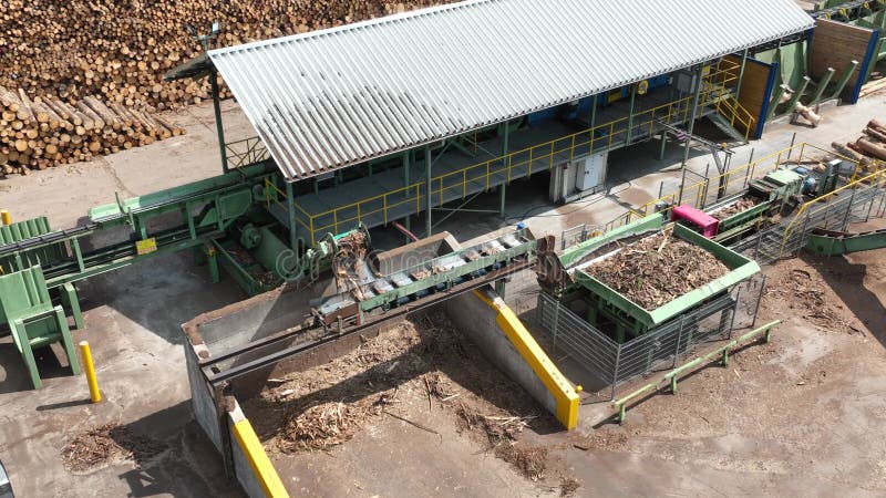 Wood Sawmill, Machinery for Processing Wood. Processing Plant Stock ...