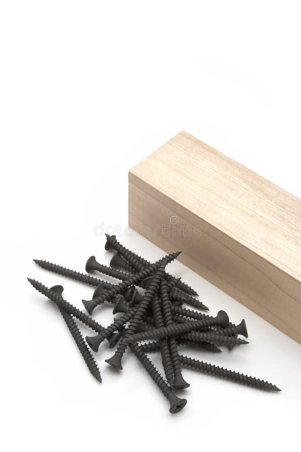 Wood screws stock photo. Image of turn, home, lumber, construction - 373190