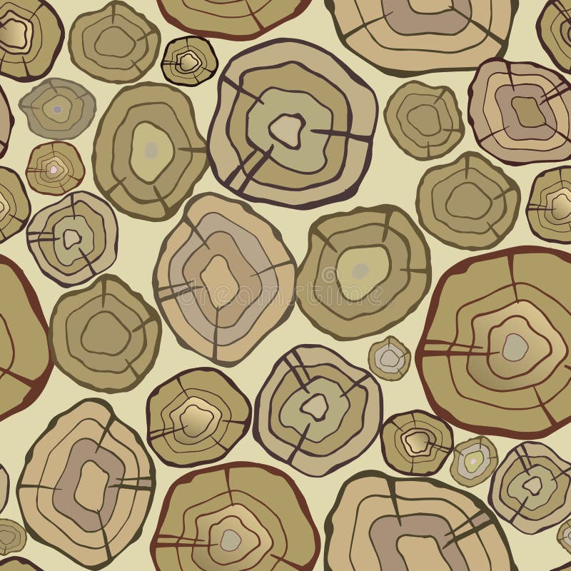 Wood Seamless Pattern in Doodle Style Stock Vector - Illustration of ...