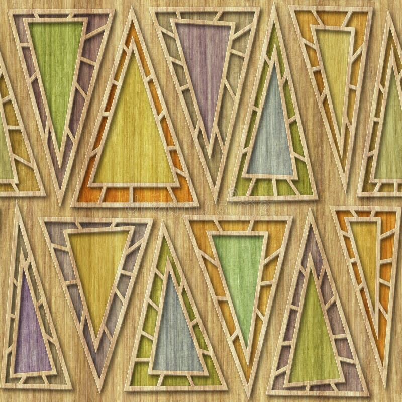 Wood Seamless Texture with Triangle Pattern, Mosaic Texture, 3d ...