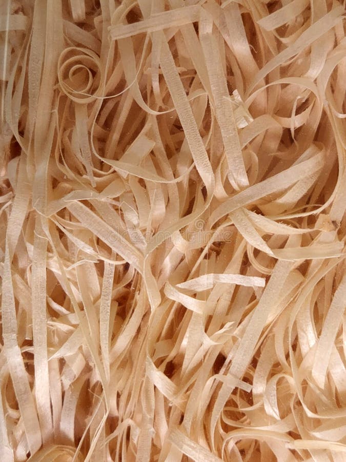 Wood Shavings for Product Packaging. Wood Shavings Background Stock ...