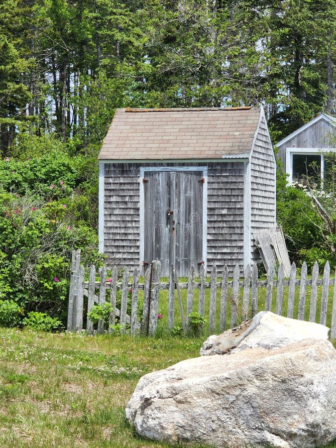 Wood Shed Structure Old Weathered Stock Photo - Image of weathered ...