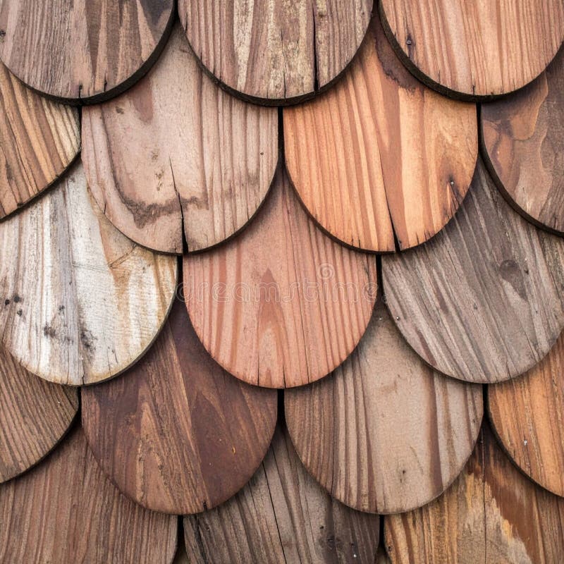 Wood Shingle Texture Pattern with Natural Wood Grain and Rustic ...
