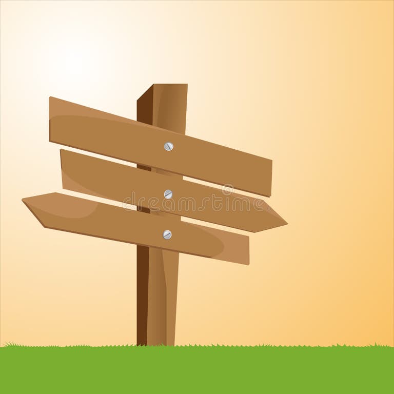 Wooden Trail Sign Stock Illustrations – 2,020 Wooden Trail Sign Stock ...