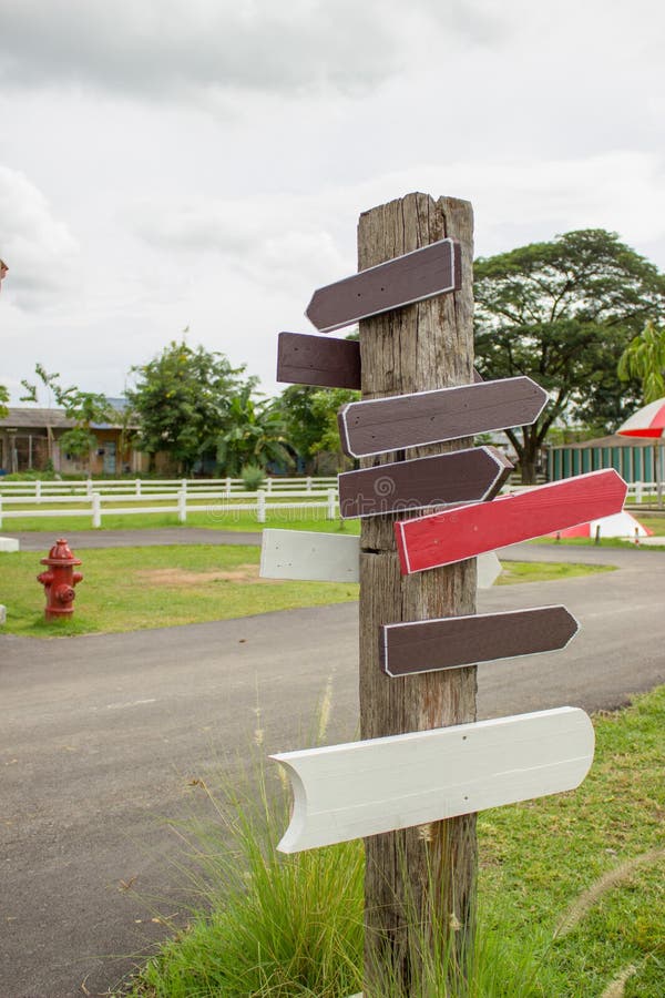 Wood sign stock image. Image of wind, arrow, windy, pole - 26742333