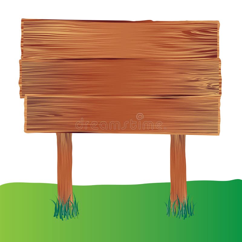 Wood Sign stock vector. Illustration of plank, grain, rustic - 1726507