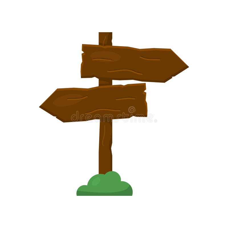 Wood Signage Element Vector Design Stock Vector - Illustration of ...