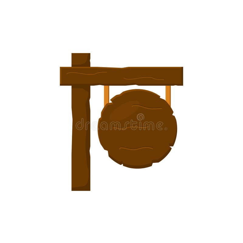Wood Signage Element Vector Design Stock Illustration - Illustration of ...