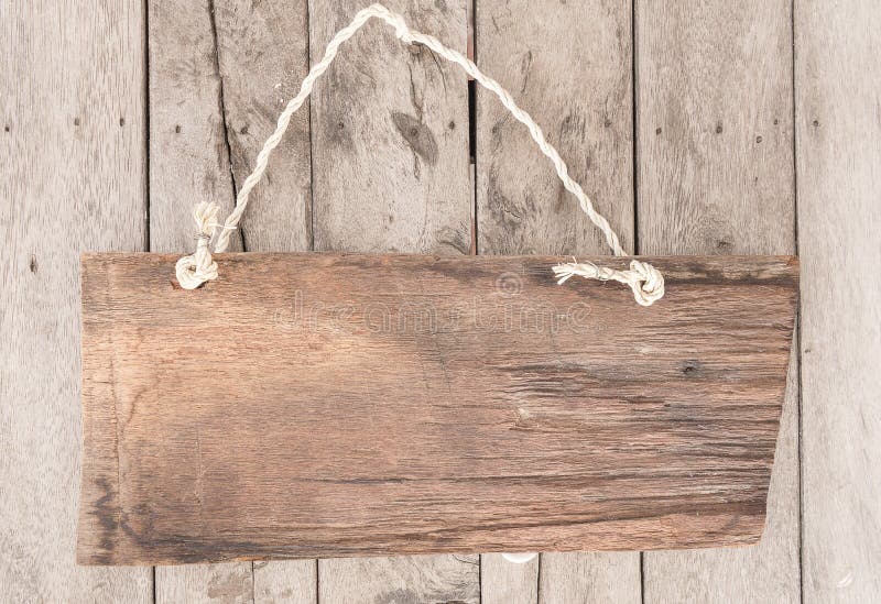 Driftwood Wooden Sign Board on String Stock Image - Image of driftwood ...
