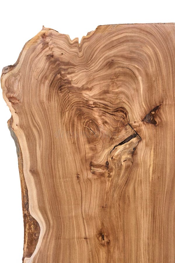 Wood Slab on White Background Stock Image - Image of board, grainy ...