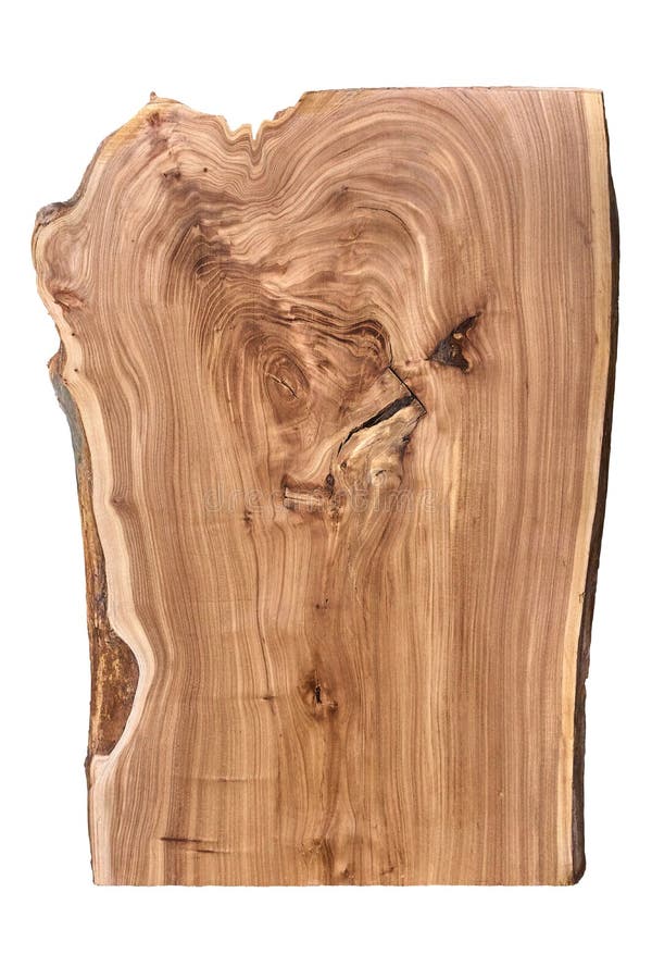 Wood Slab on White Background Stock Photo - Image of bark, large: 116948884