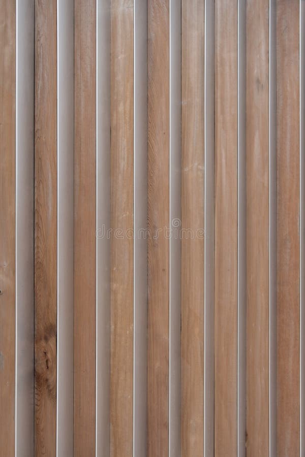 Wood Slats with Aluminum Corners Stock Photo - Image of wooden ...
